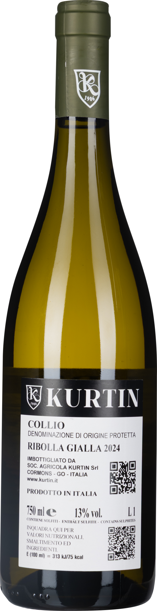 Kurtin Ribolla Gialla Collio 2024 - WEIN & CO
